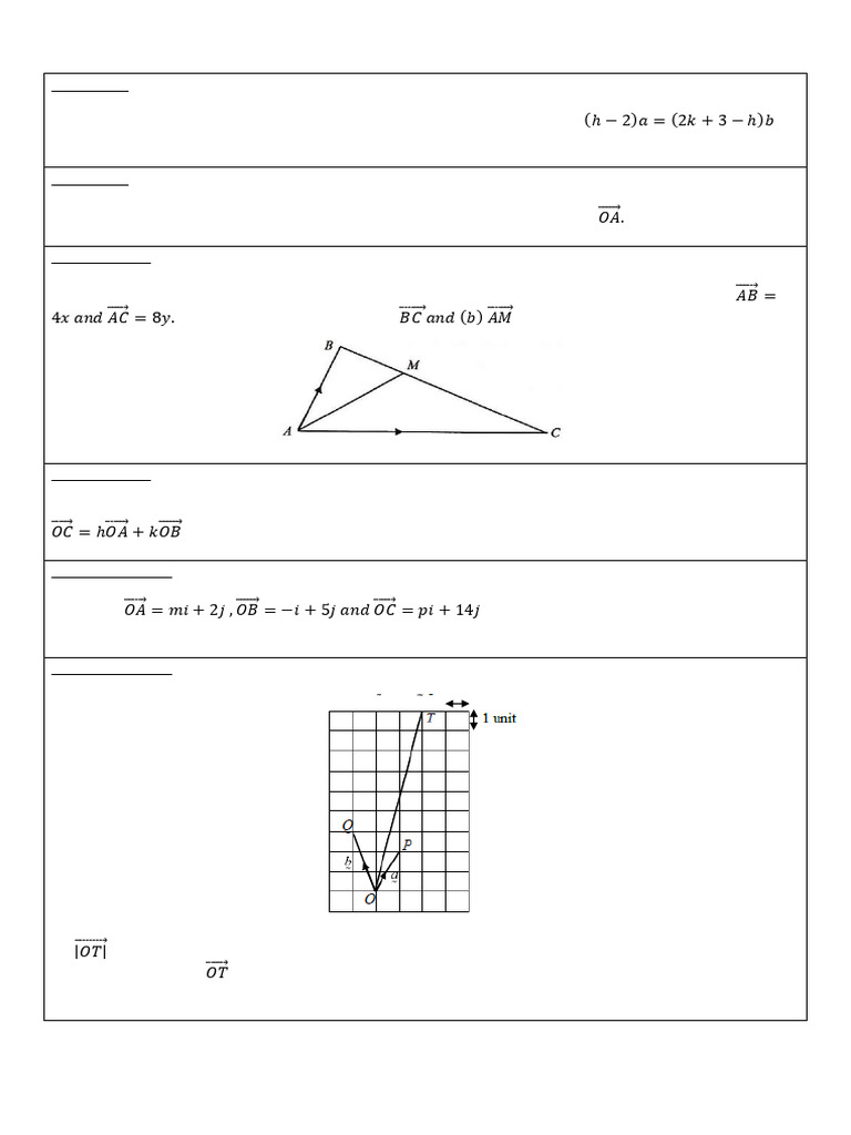 Revision Vectors 2.0 | PDF | Classical Geometry | Elementary Geometry