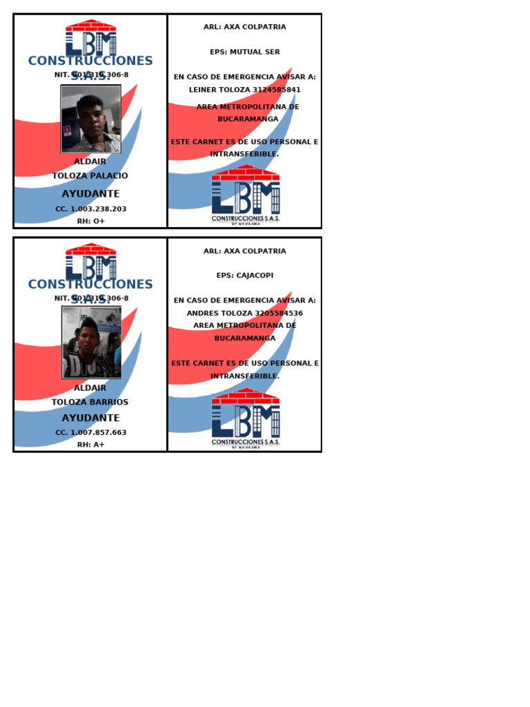 Carnet Aldair-Aldair | PDF