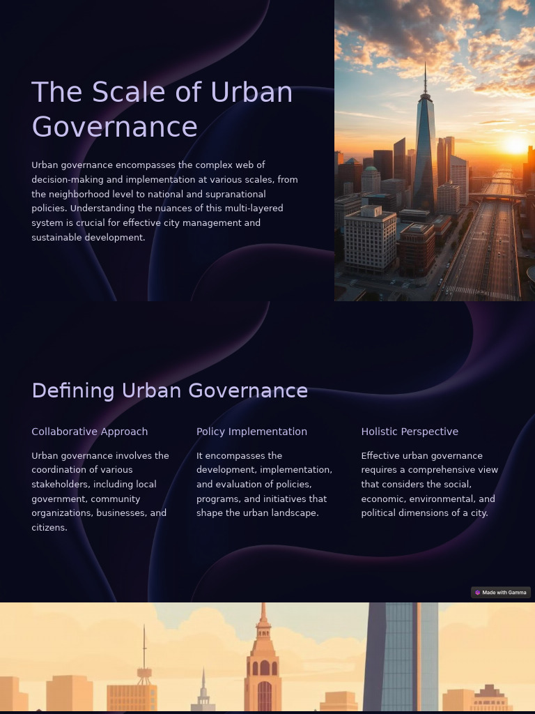 Understanding Urban Governance Scales | PDF | Governance | Policy