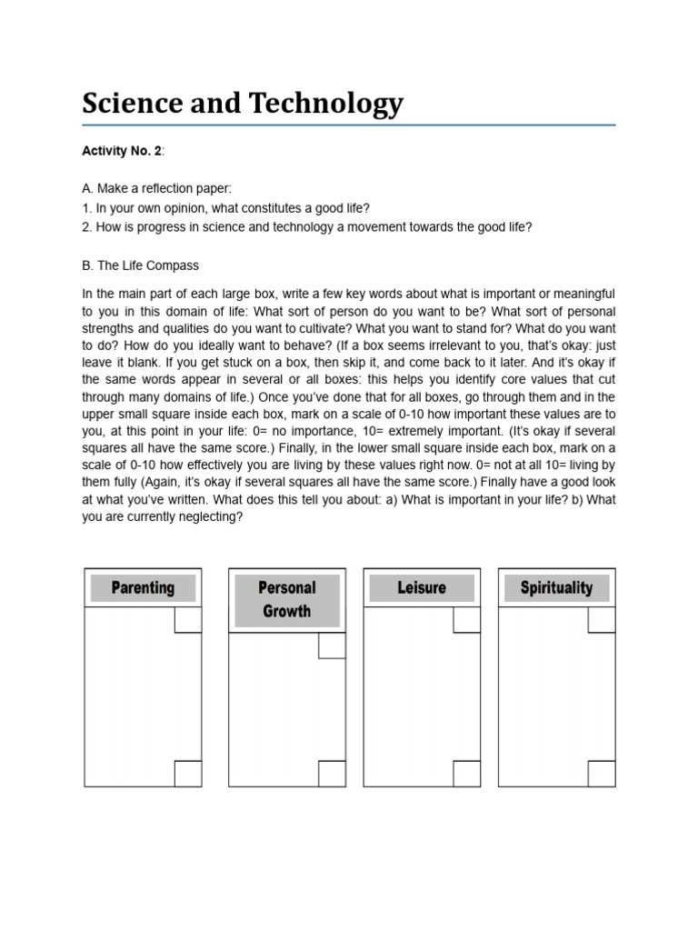 Activity 2 in STS (Midterm) | PDF | Career & Growth | Art