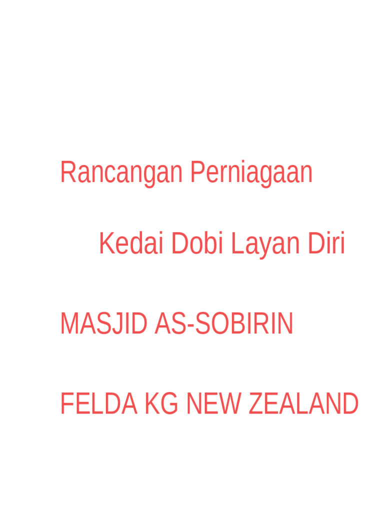 Kertas Kerja Dobi Assobirin | PDF