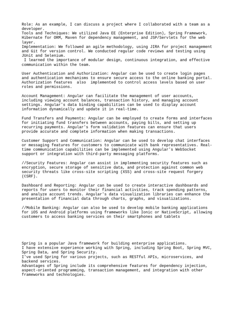 Multi roles - Intrv QA | PDF | Class (Computer Programming) | Object ...