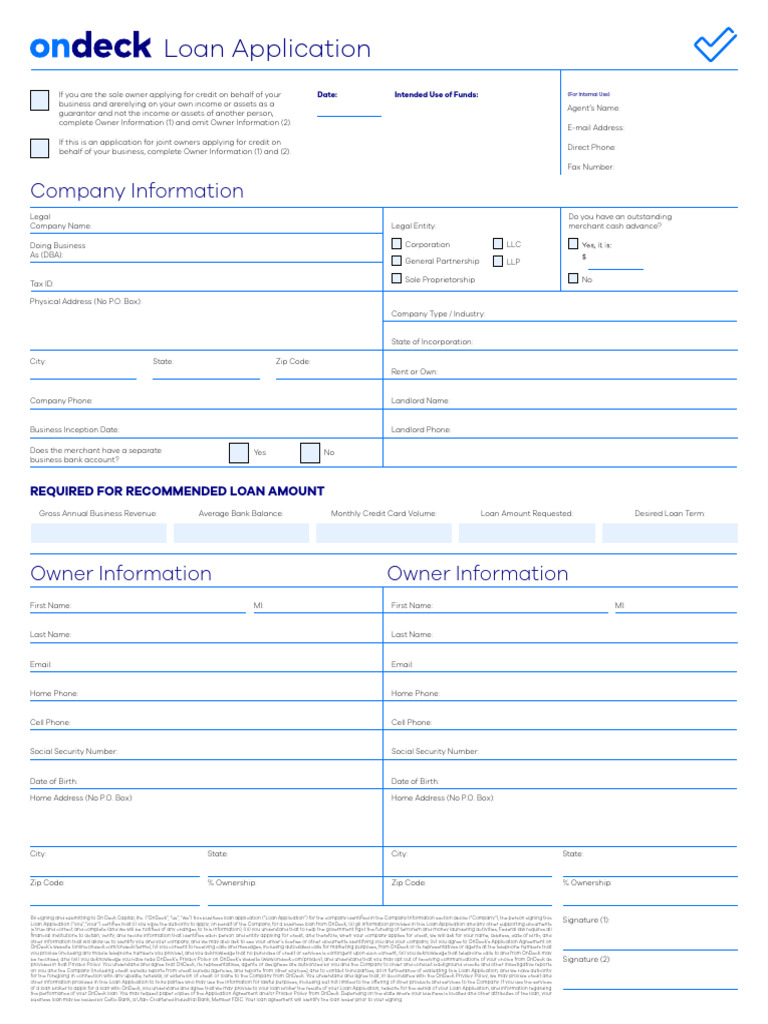 Ondeck Application - Jessica Powley | PDF | Limited Liability Company | Business