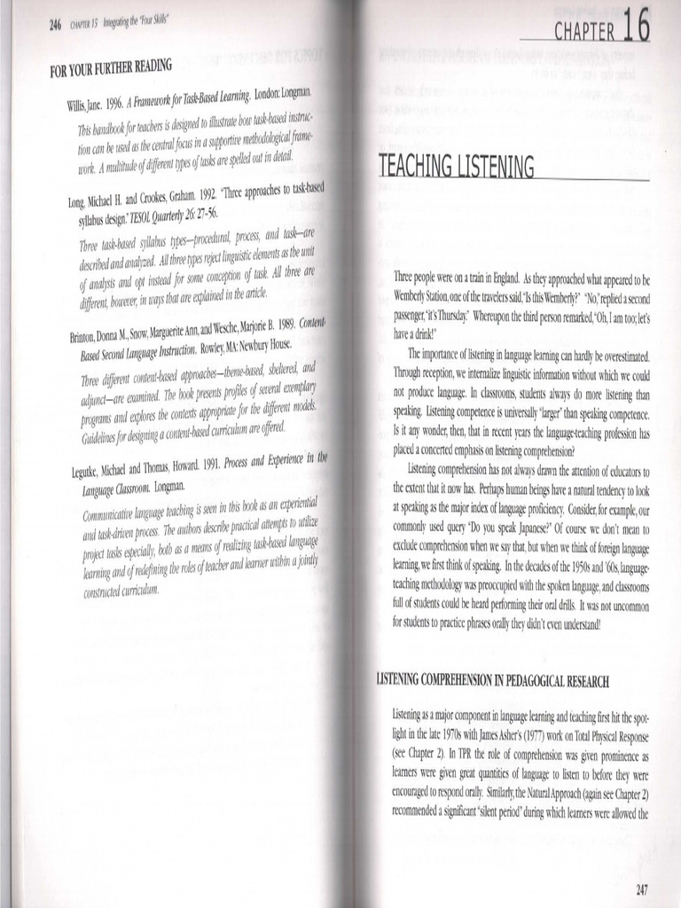 Teaching Listening and Reading | PDF
