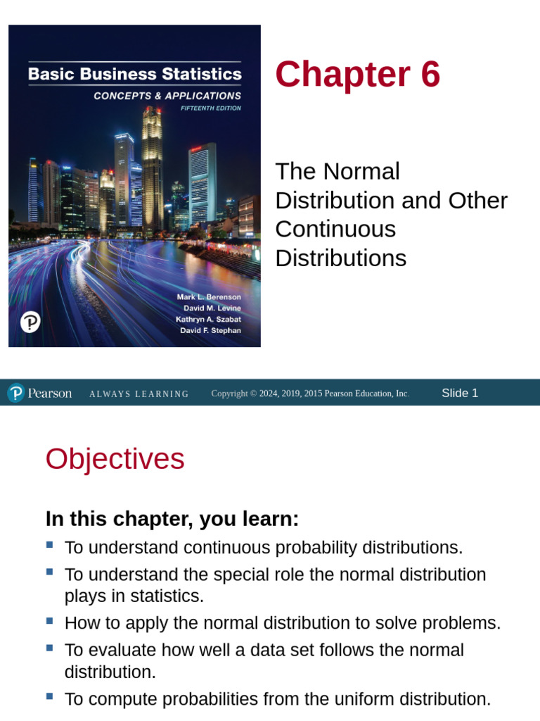 Bbs15e - PPT - Ch06 - Presentation KD | PDF | Normal Distribution | Mode (Statistics)