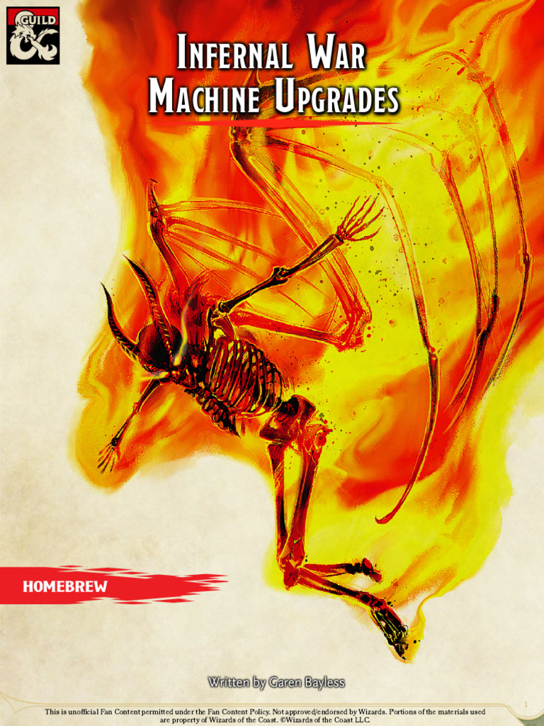 997896-Infernal War Machine Upgrades | PDF | Wizards Of The Coast | Dungeons & Dragons