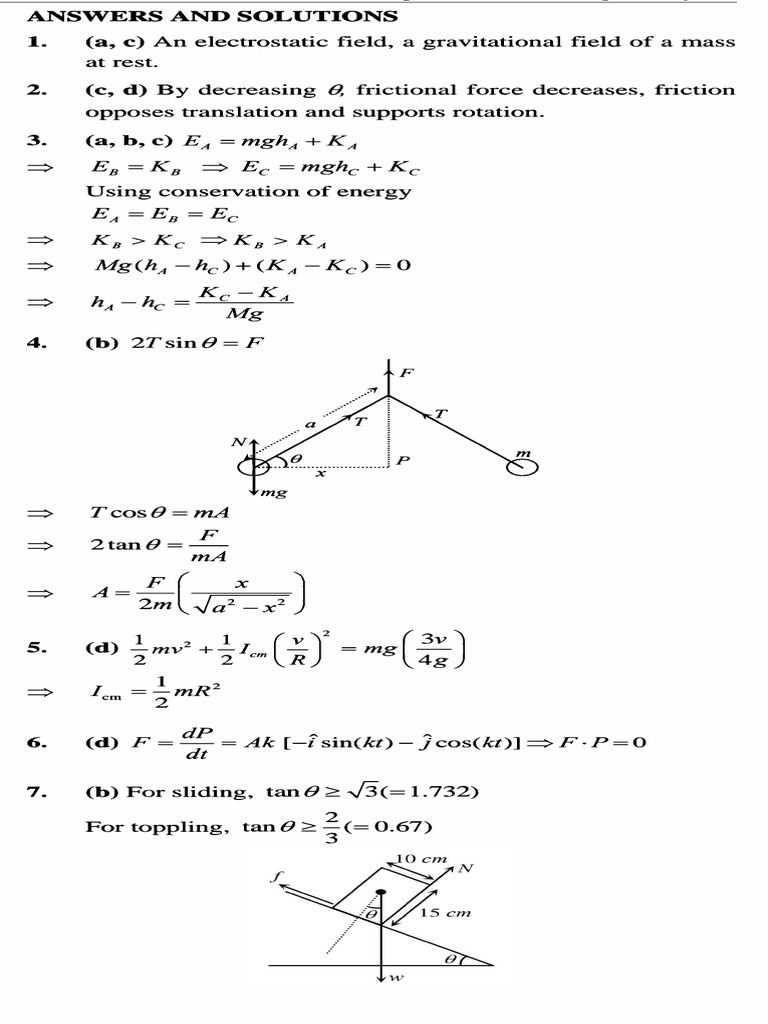 Laws of Motion Solution | PDF