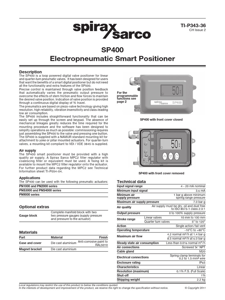 p343_36_v2(1) | PDF | Valve | Actuator