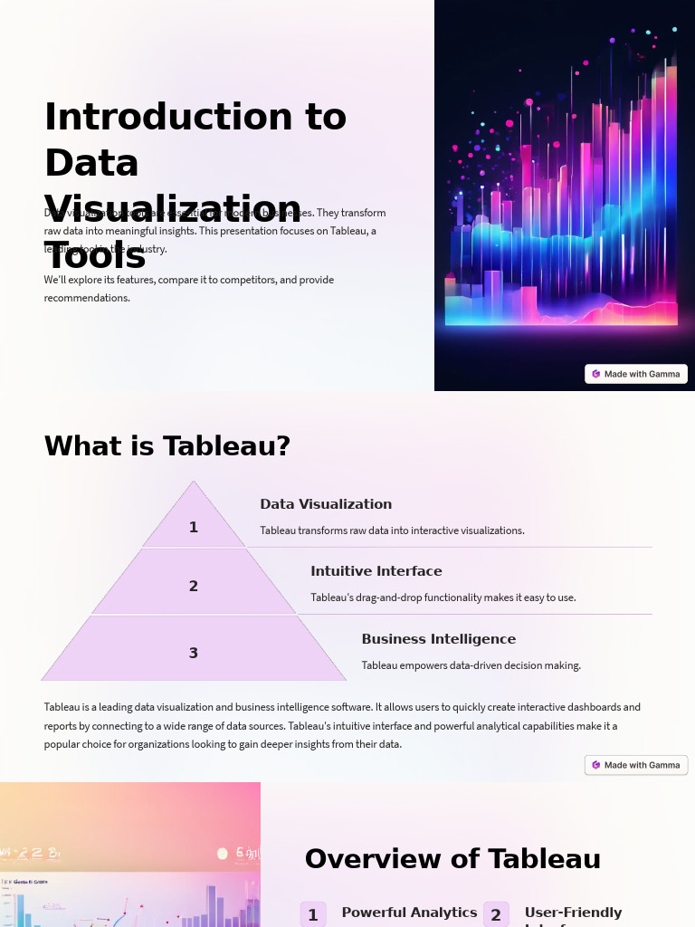 Introduction To Data Visualization Tools | PDF | Information Science | Data