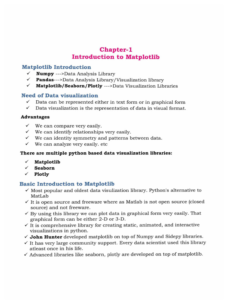 Matplotlib 1 Pdf