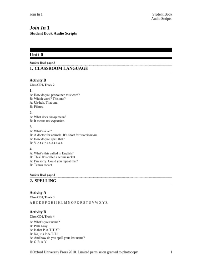 Ji L1 Audioscript Pdf Workweek And Weekend Lunch