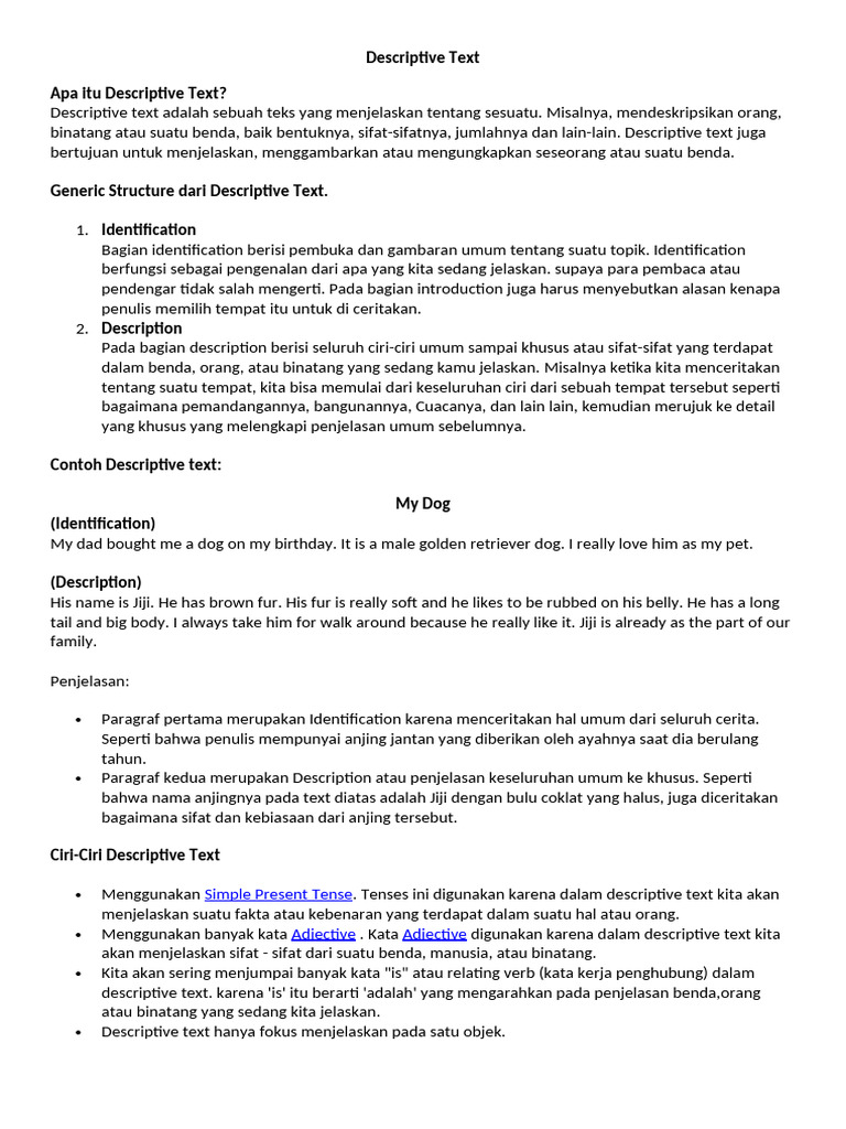 MATERI KELAS 7 - Descriptive Text | PDF | Lionel Messi | Singing