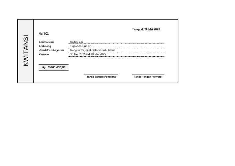 Kwitansi Kosong | PDF
