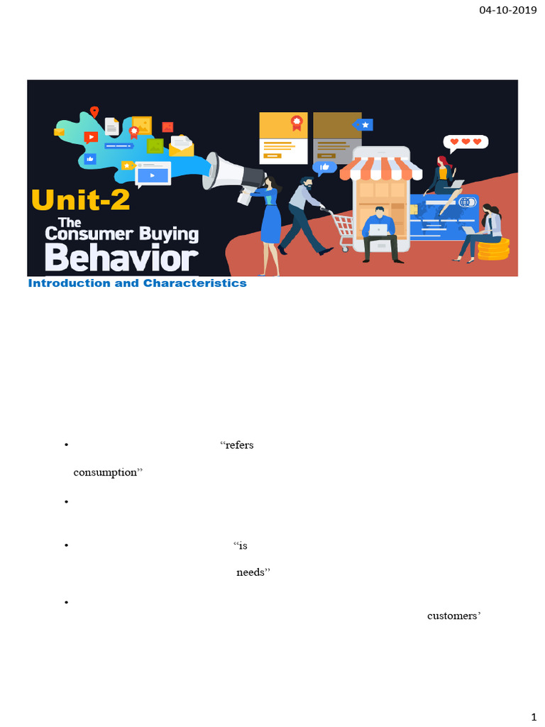 MM-Unit-2-1 | PDF | Behavior | Consumer Behaviour