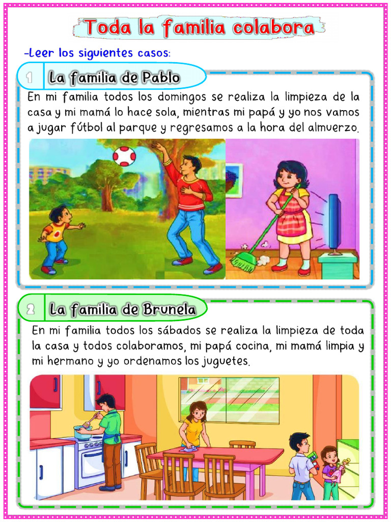 Tuto Ficha Sem1 17CT Responsabilidades en El Hogar | PDF | Autosuperación