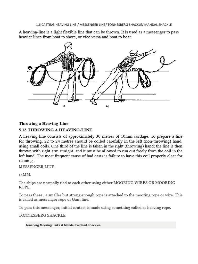 Heaving Line Techniques and Uses | PDF
