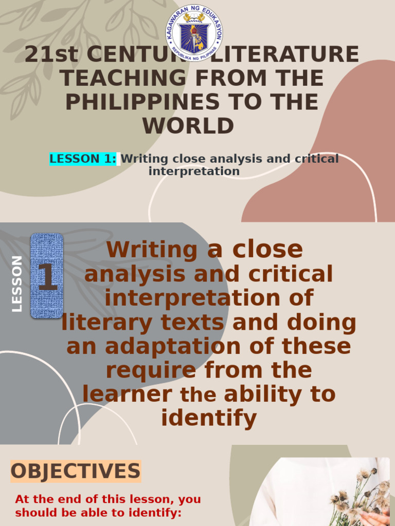 LESSON-1.a | PDF | Philippines | Poetry