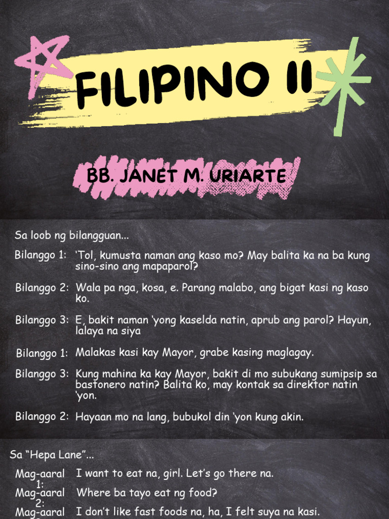 Filipino 11 | PDF