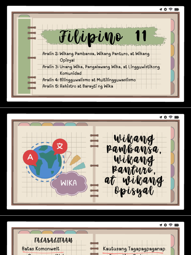 Filipino 11 Aralin 2 5 | PDF