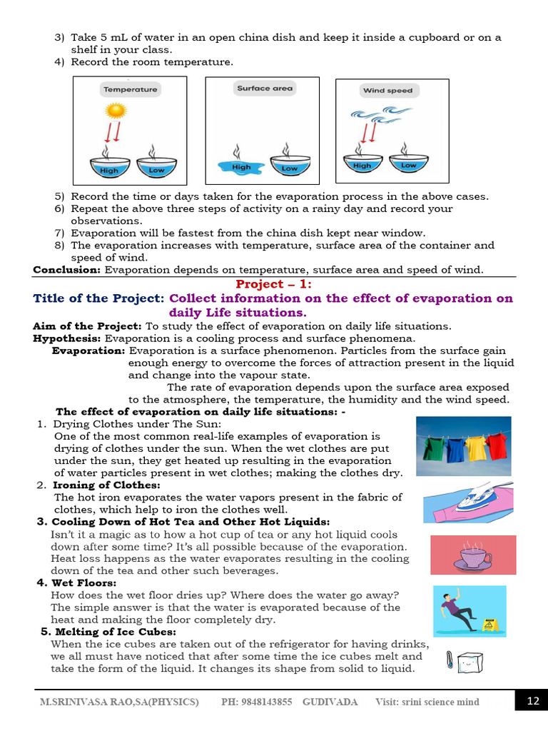 IX Project | PDF | Evaporation | Water