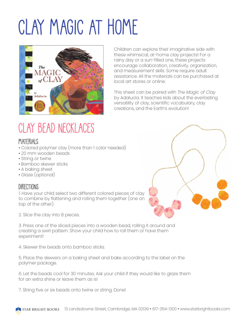 Clay Activity Sheet | PDF | Bead