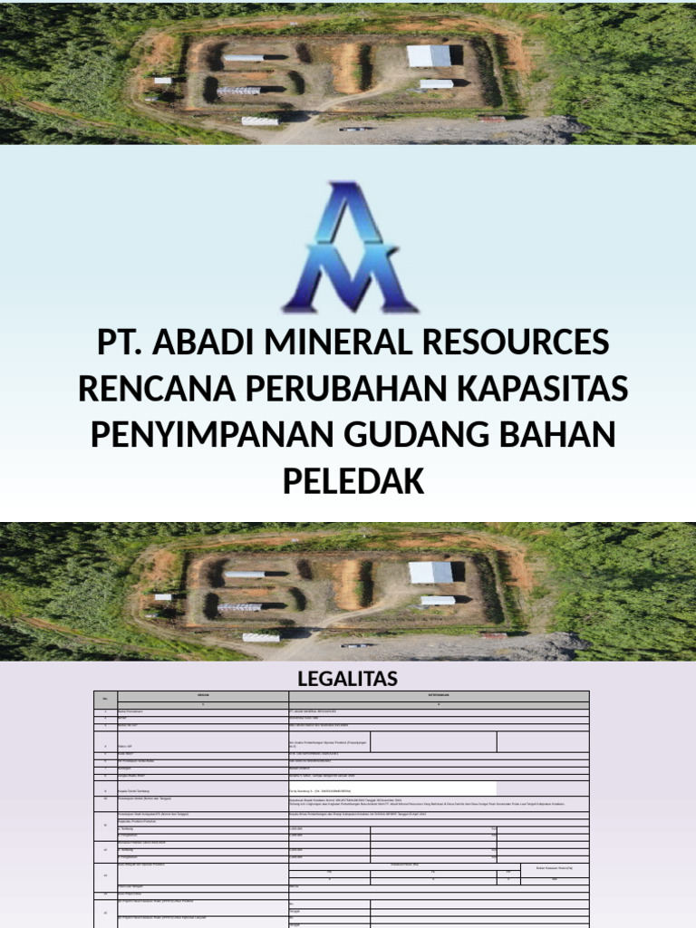 Presentasi Rencana Perubahan Kapasitas Penyimpanan Gudang Handak | PDF