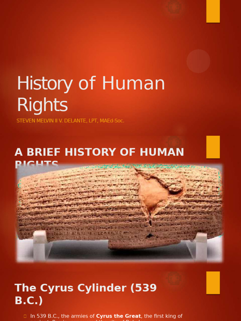 History of Human Rights | PDF | Magna Carta | United States Declaration ...