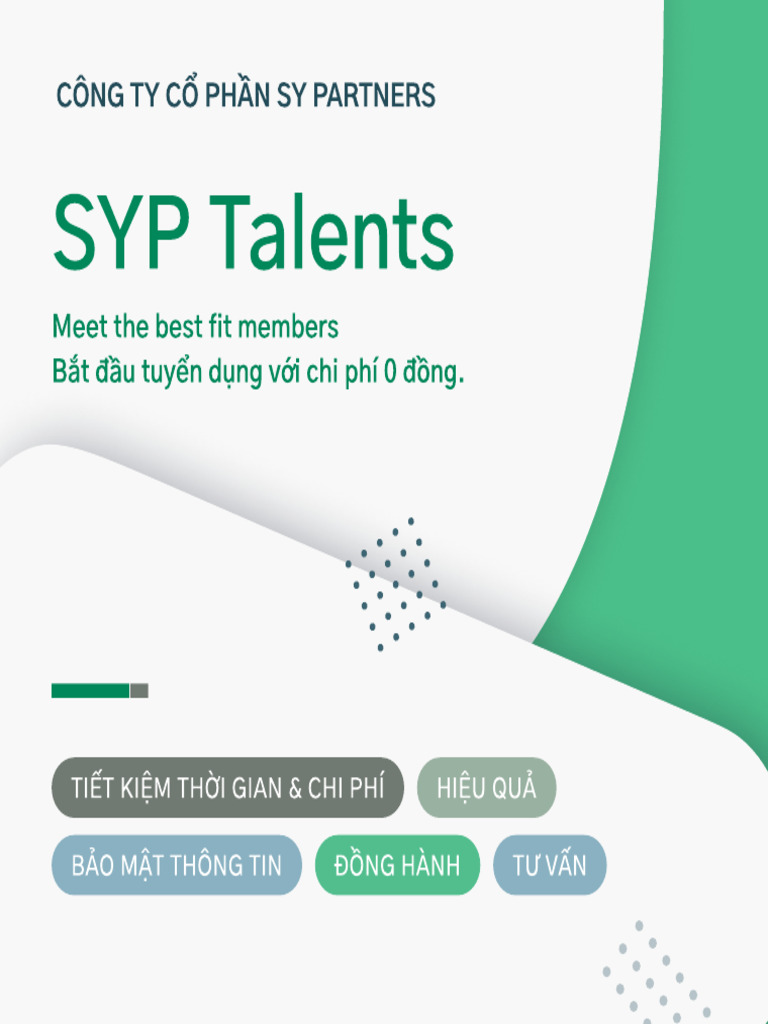 SYP Talent Brochure VN 2 | PDF