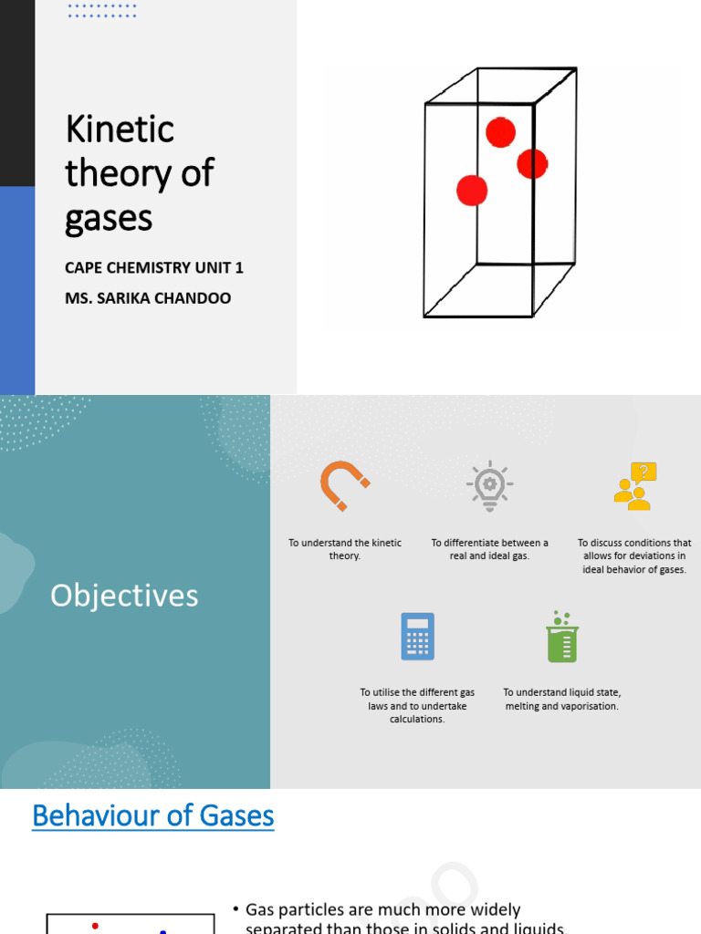 CHEM-U1-Kinetic Theory of Gases | PDF | Gases | Temperature