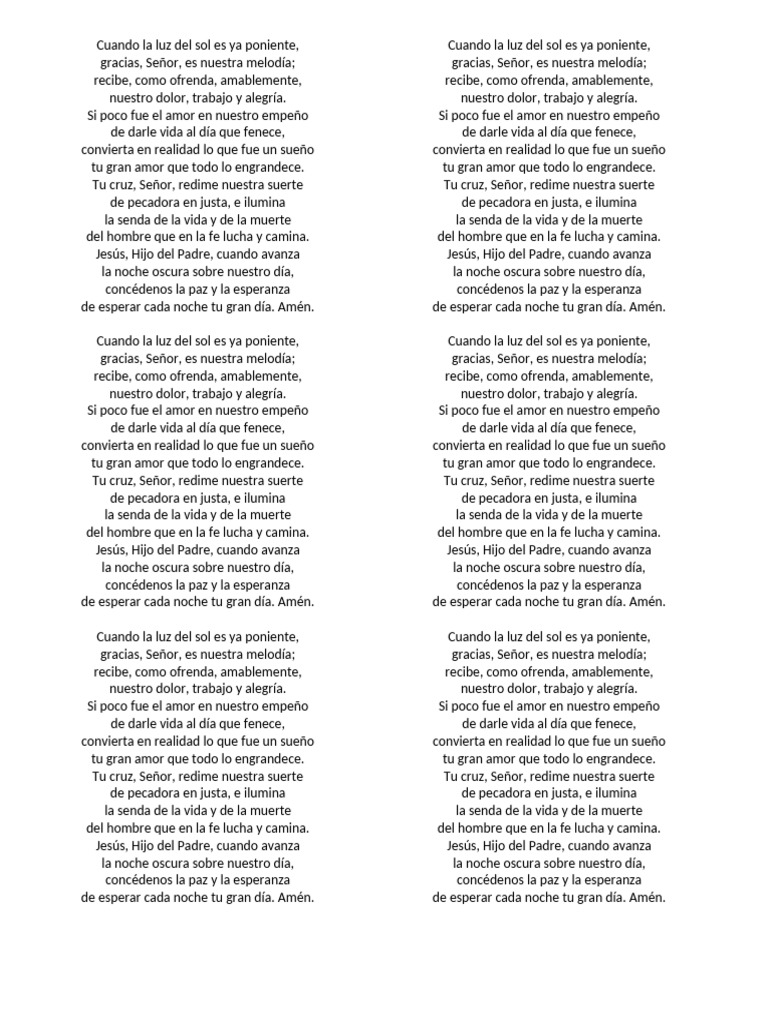 Cuando La Luz Del Sol Es Ya Poniente | PDF