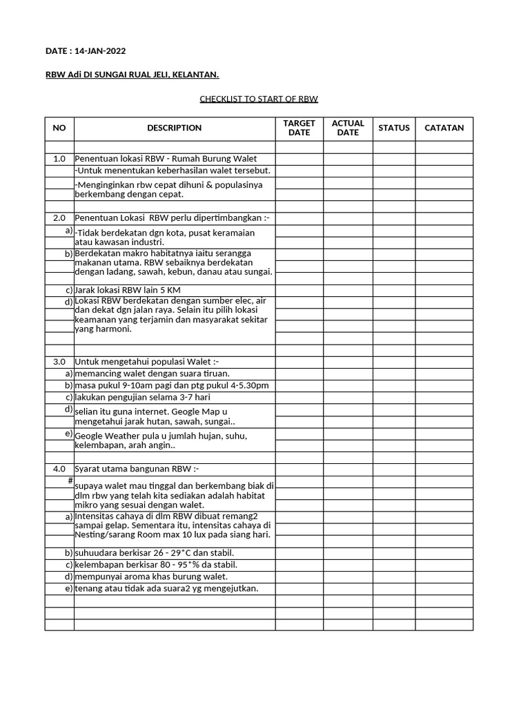Checklist | PDF | Sains & Matematika