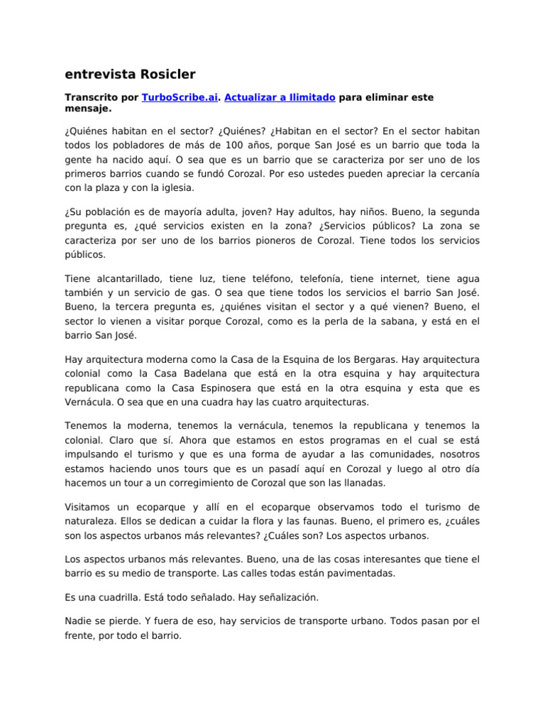 entrevista Rosicler arquicultura | PDF