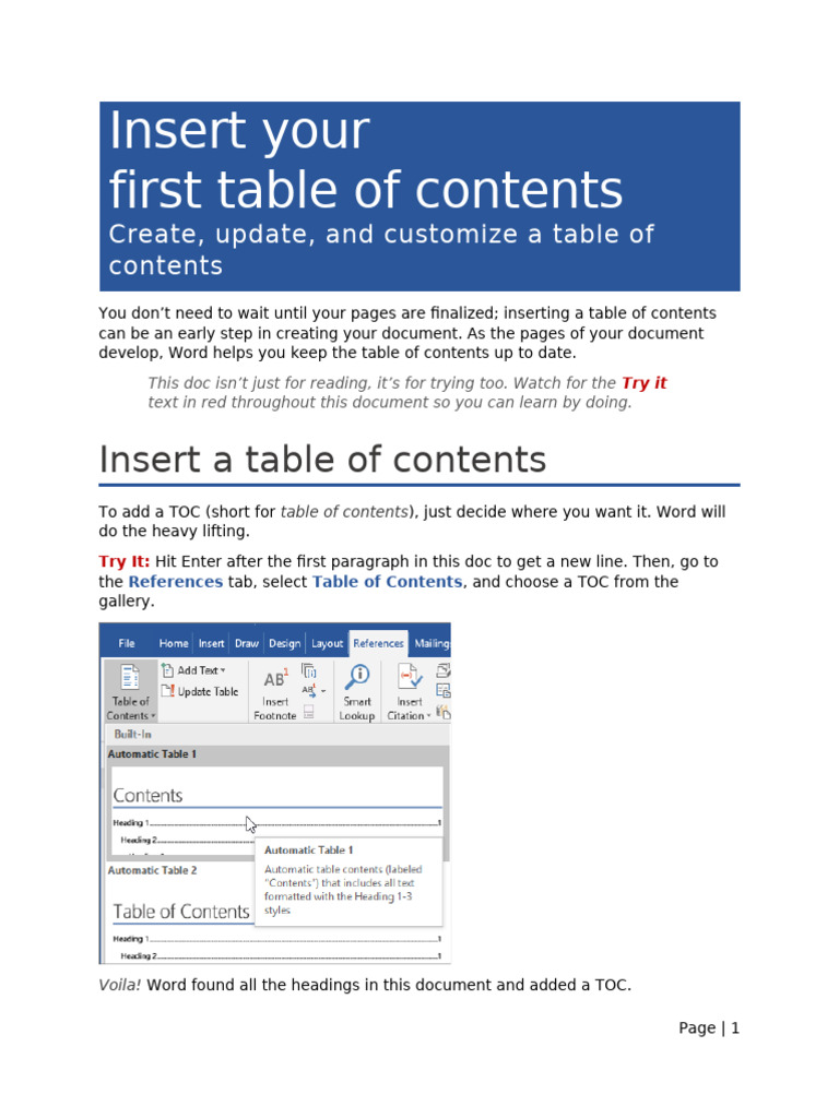 GUIDE | PDF | Table Of Contents | Text