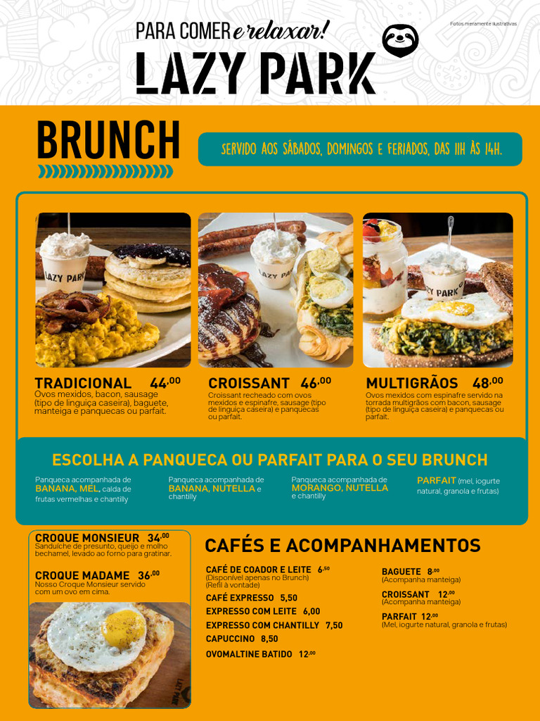 Lazy Park - Cardápio 2021 | PDF | Culinária | Alimentos