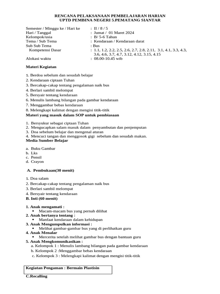 RPPH Maret 2024 | PDF