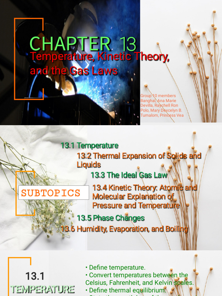 Physics Chapter-13-Ppt - Merged | PDF | Thermal Expansion | Temperature