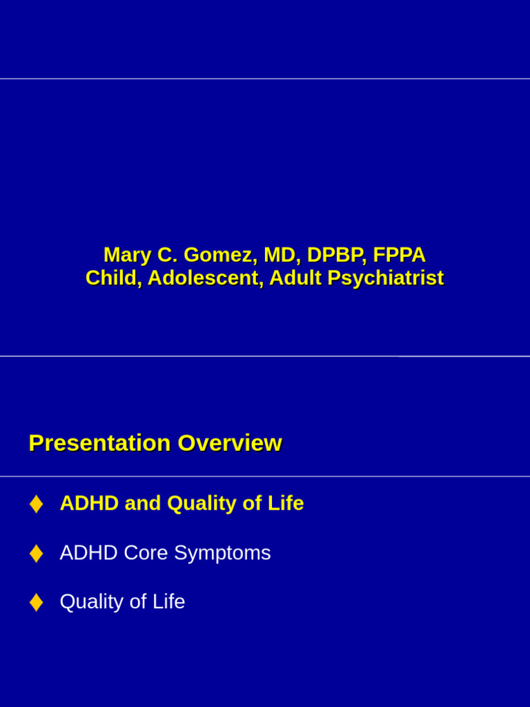 Adhd Lecture Ed. Final 2024 | PDF | Attention Deficit Hyperactivity ...
