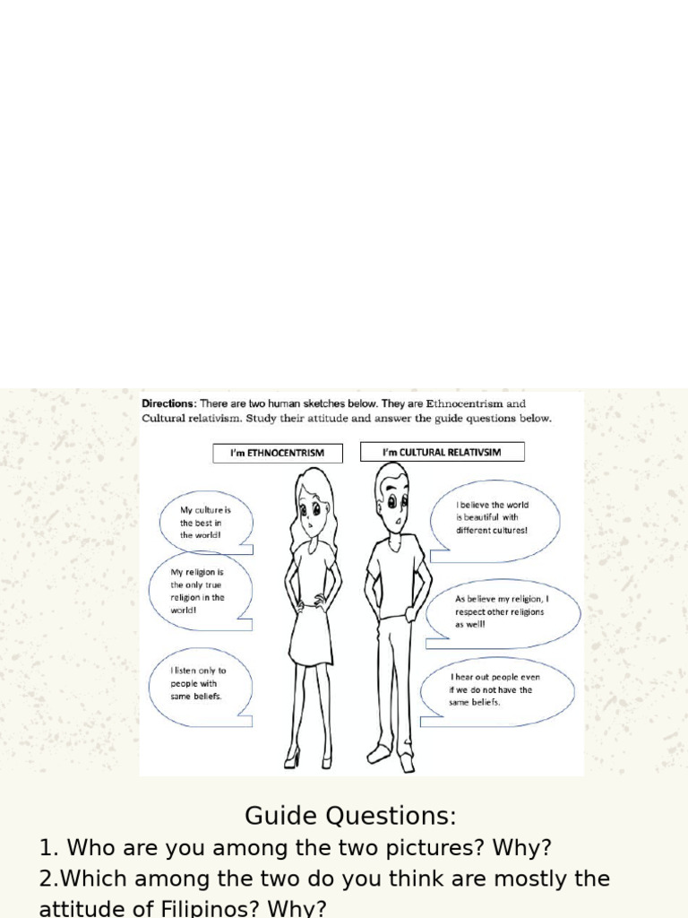 Ethnocentrism Cultural Relativism | PDF | Psychology | Social Psychology