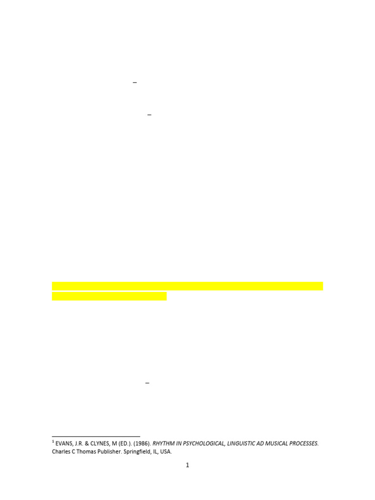 El Ritmo en Los Procesos Psicolã Gicos y Lingã Ã Sticos - Fenomeno Rã ...