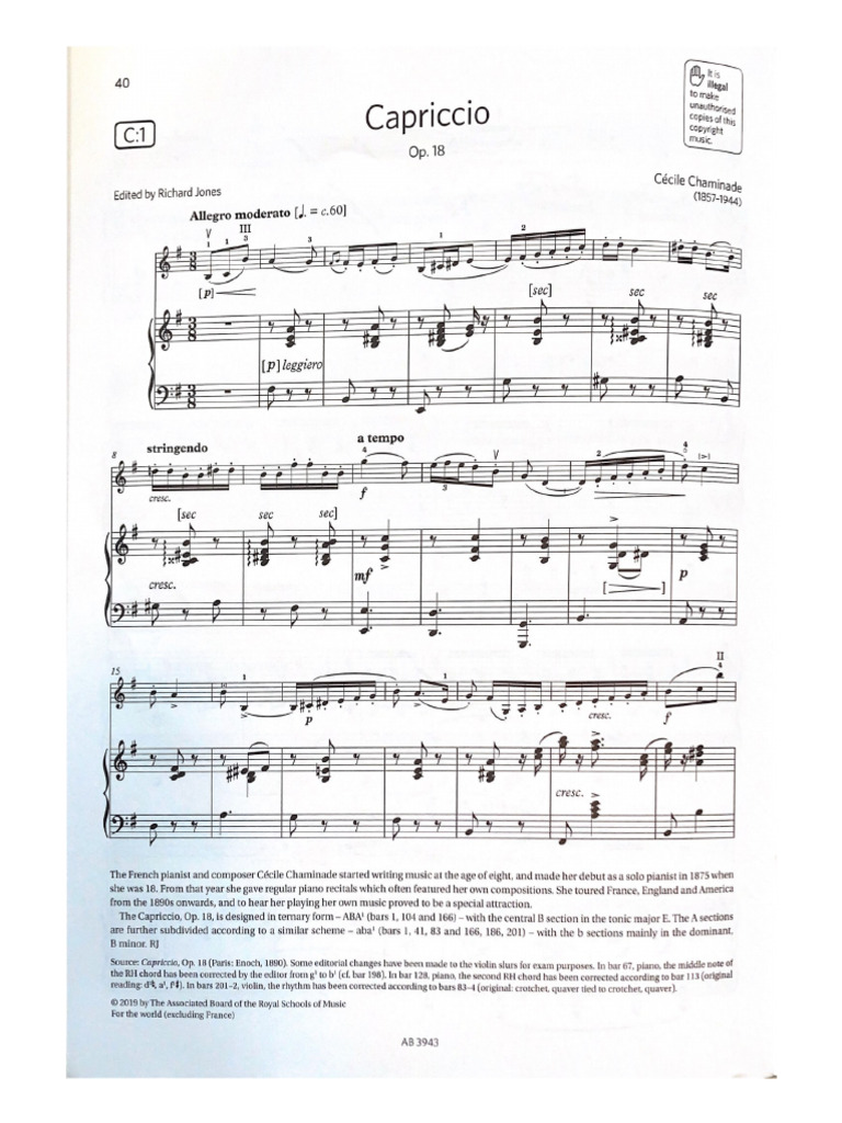 Capriccio | PDF