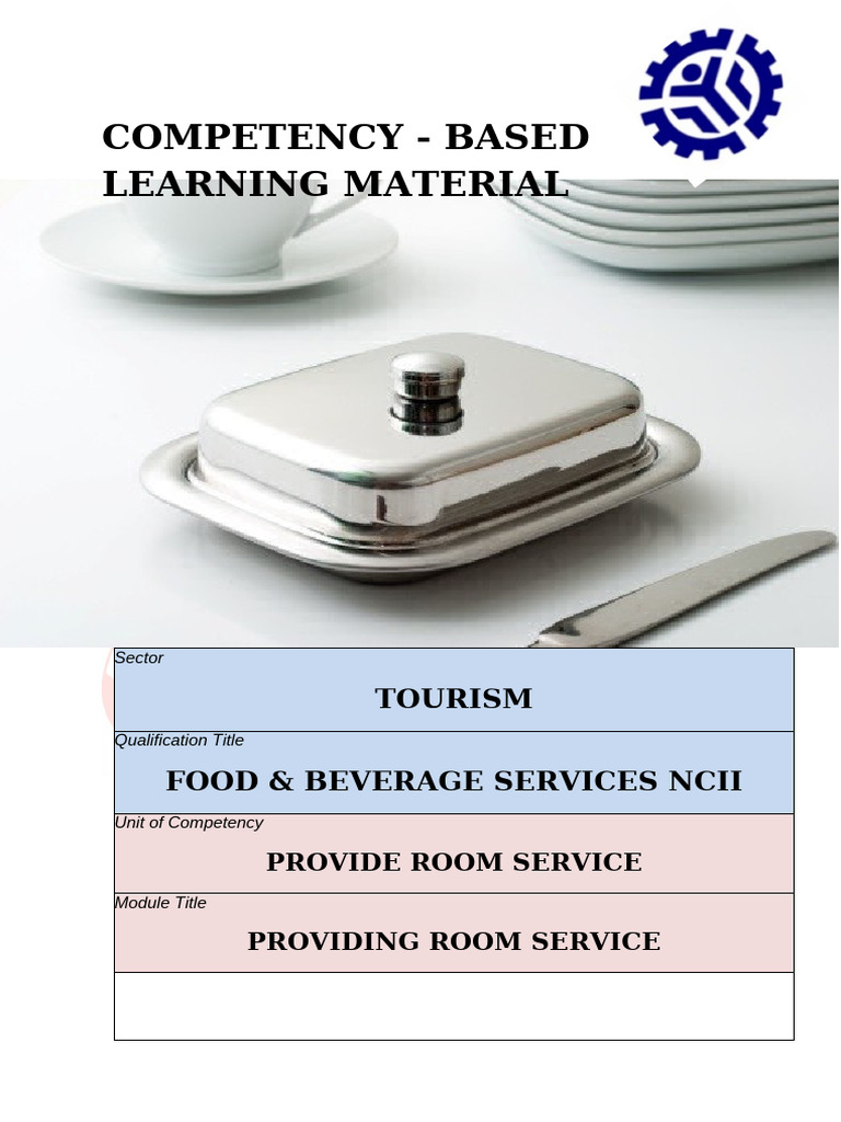 CBLM-FBS (Provide Room Service) | PDF | Restaurants | Menu