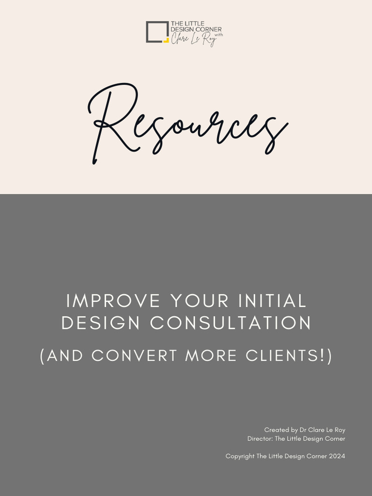 Improve Your Initial Design Consult | PDF | Interior Design | Design
