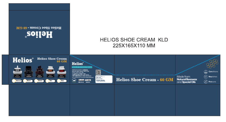 Helios Shoe Cream Label Design PDF | PDF
