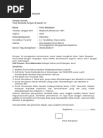 Template Surat Pernyataan Indikasi Penipuan | PDF
