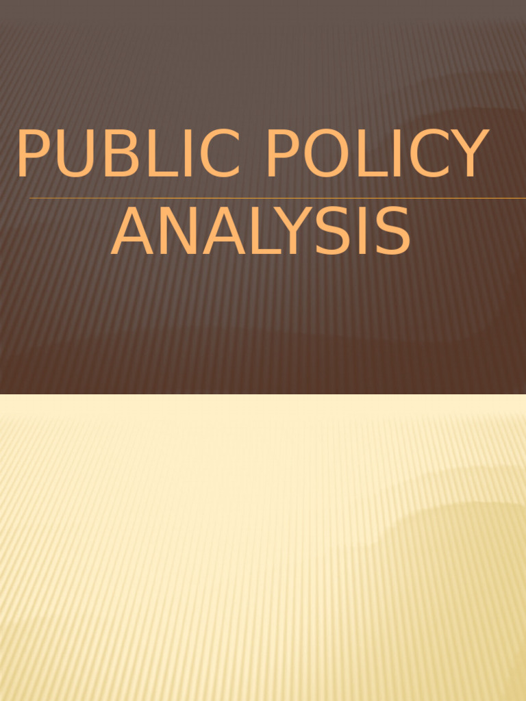 331768173-Public-Policy-Analysis-Models (Autosaved) | PDF | Policy Analysis | Forecasting