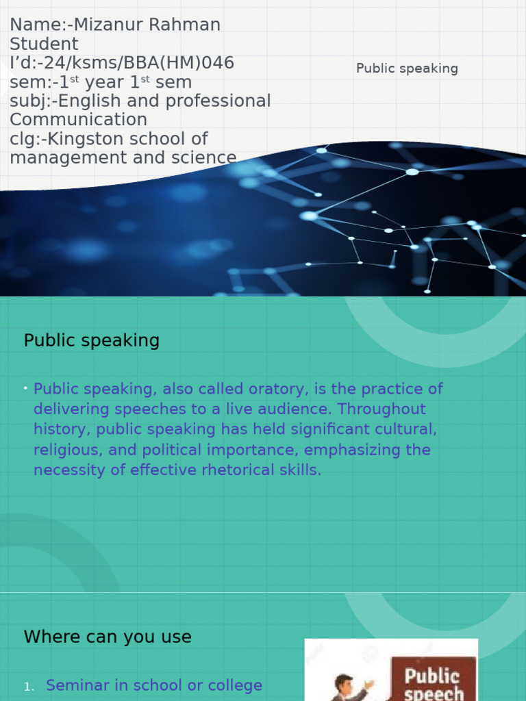Essential Public Speaking Tips | PDF | Public Speaking | Rhetoric