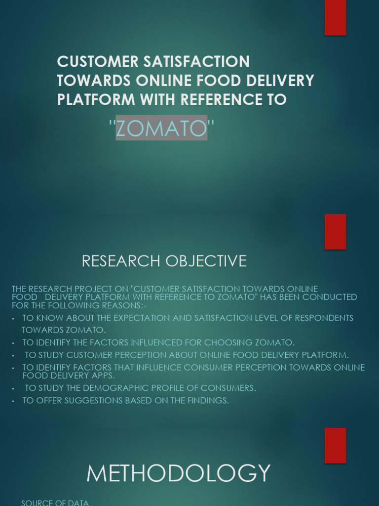 Zomato Customer Satisfaction Study | PDF | Customer Satisfaction | Customer