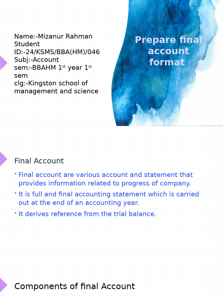 PPT of Account | PDF
