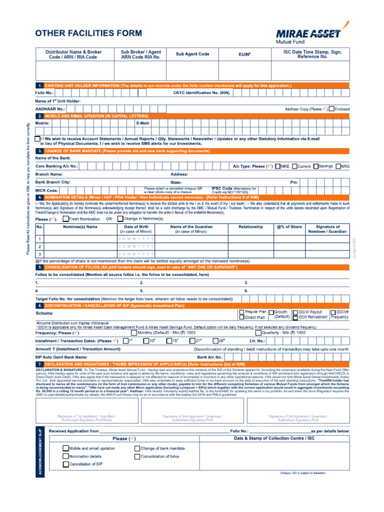 Mirae Asset Doc | PDF | Money | Investing