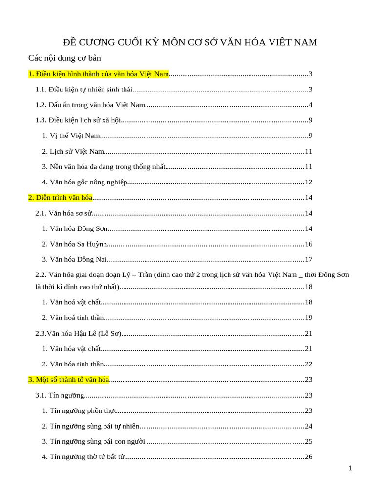 4.ĐỀ CƯƠNG CSVH | PDF